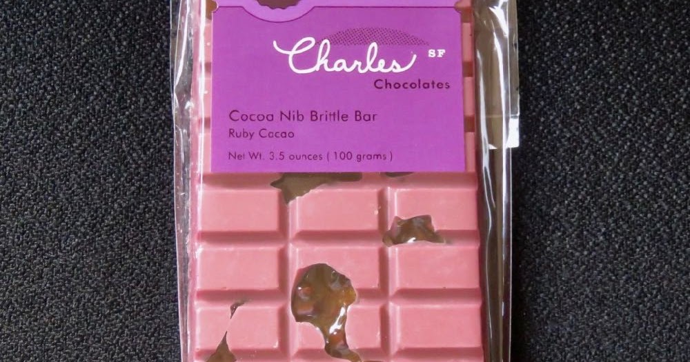 Chocolate Banquet: Charles Chocolates - Cocoa Nib Brittle Bar - Ruby ...