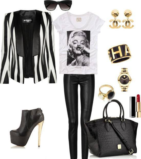 Baju bergaya rock chic look tapi tetap bergaya classic stylish | Mau ...