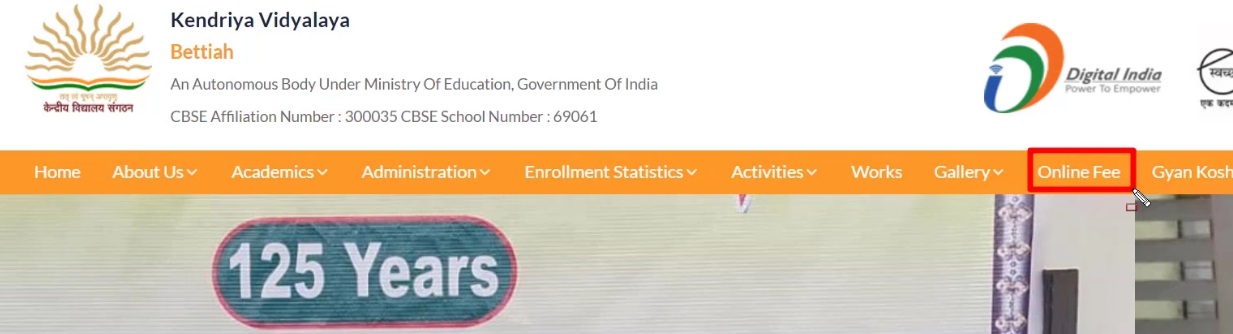 How to pay kendriya vidyalaya fees online?