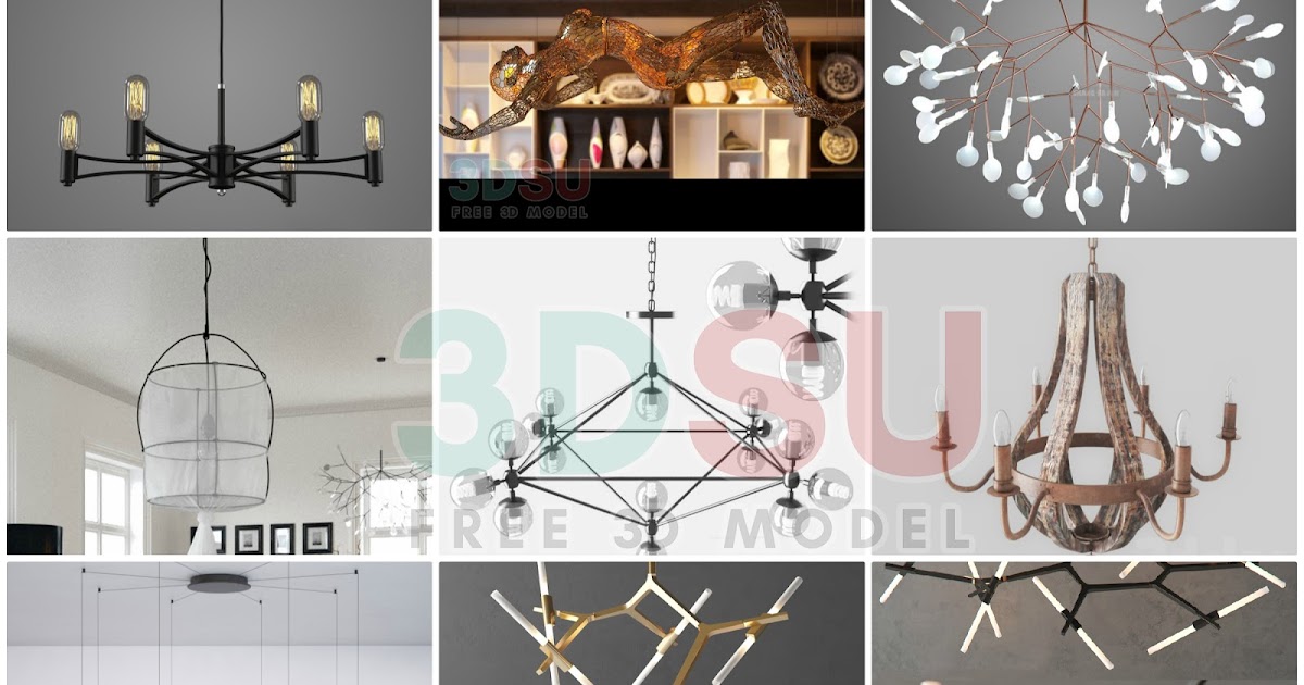 CEILING LIGHTS MODEL - 3DSU.info - Free 3D Models