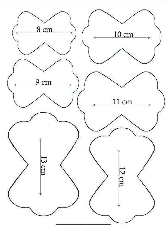 Molde de Laço - 25 Modelos para Você Imprimir
