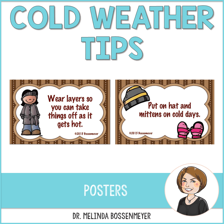 Cold Weather Tips Posters | Peaceful Playgrounds | Recess Doctor Blog