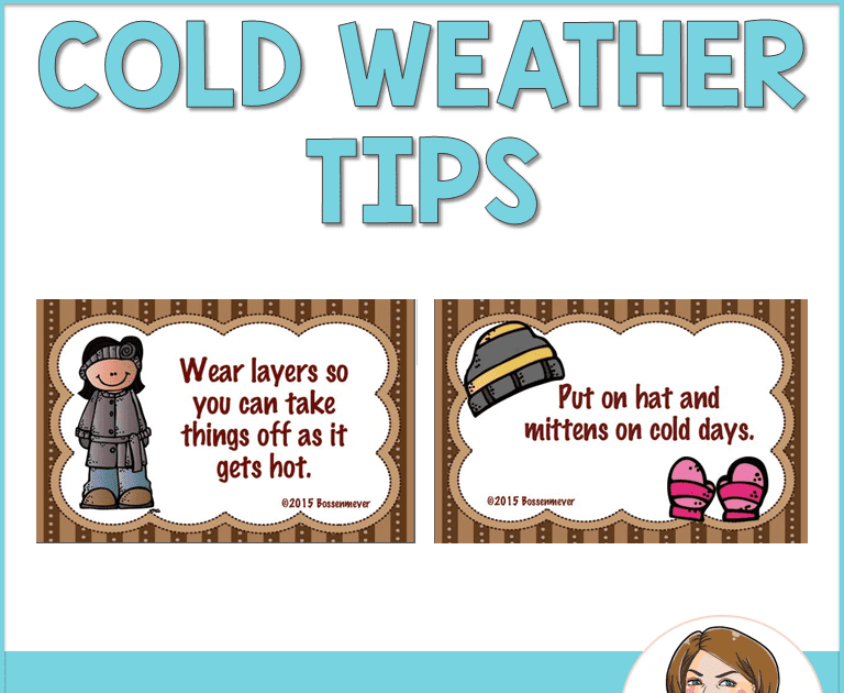 Cold Weather Tips Posters | Peaceful Playgrounds | Recess Doctor Blog