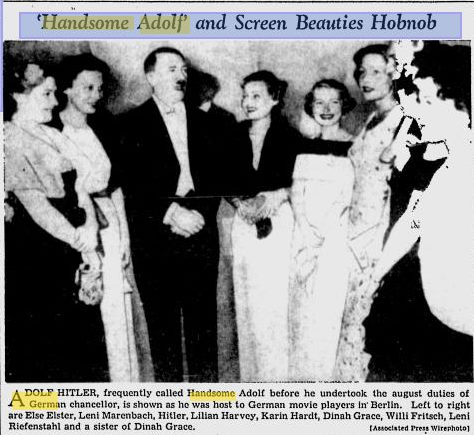 The Chronicle of Cultural Misandry: Adolf "Handsome" Hitler was a Hit ...