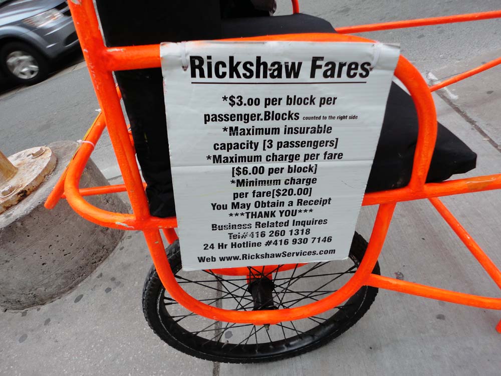 Toronto Grand Prix Tourist - A Toronto Blog: Orange Rickshaws - A ...