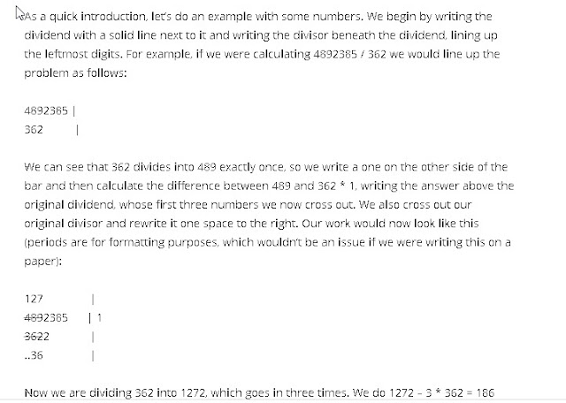 Pat'sBlog: Some Notes on Division, and Its History