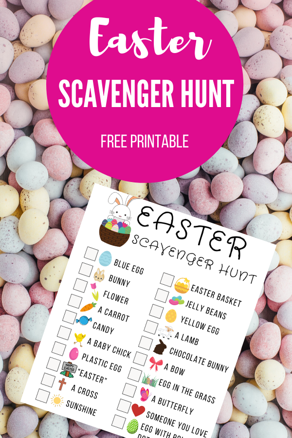 Fun Easter Scavenger Hunt {with FREE Printable}