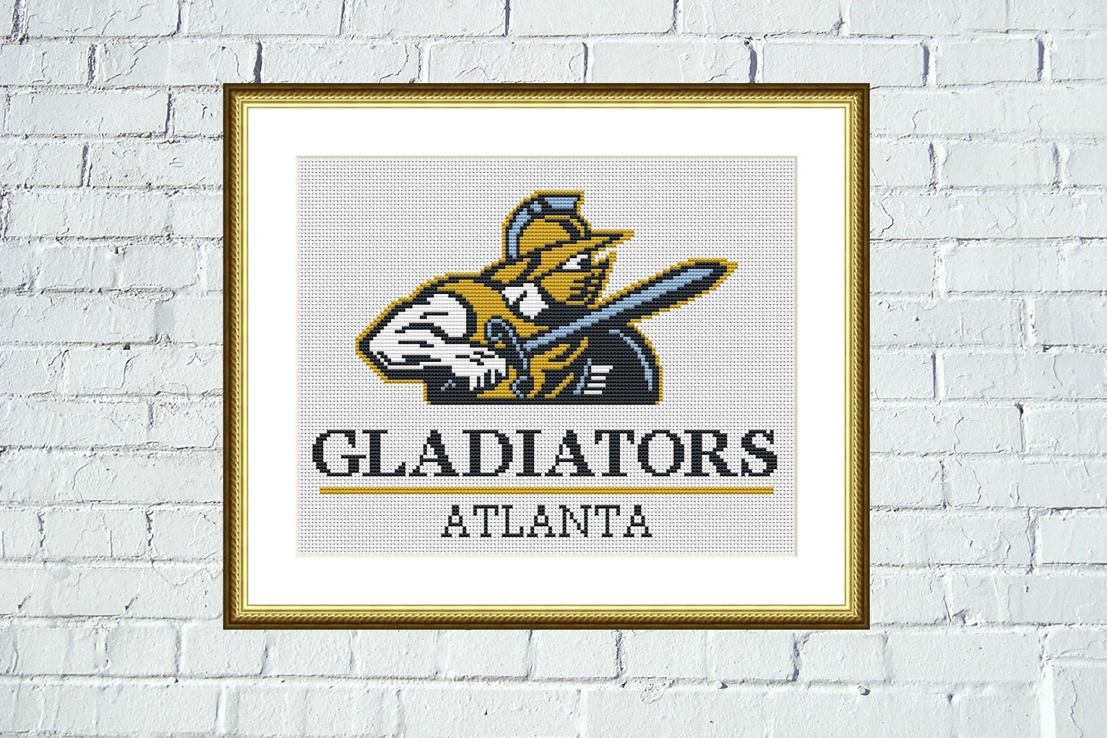 Tango Stitch easy cross stitch designs: Atlanta Gladiators stitching ...