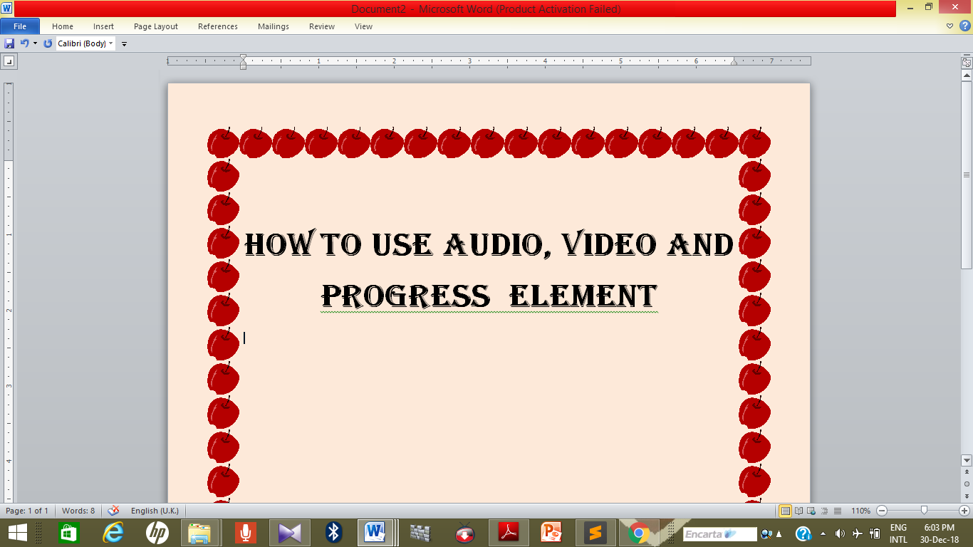 COMPLETE GUIDE ON HOW TO USE AUDIO, VIDEO AND PROGRESS ELEMENT ... COMPLETE GUIDE ON HOW TO USE AUDIO, VIDEO AND PROGRESS ELEMENT ...