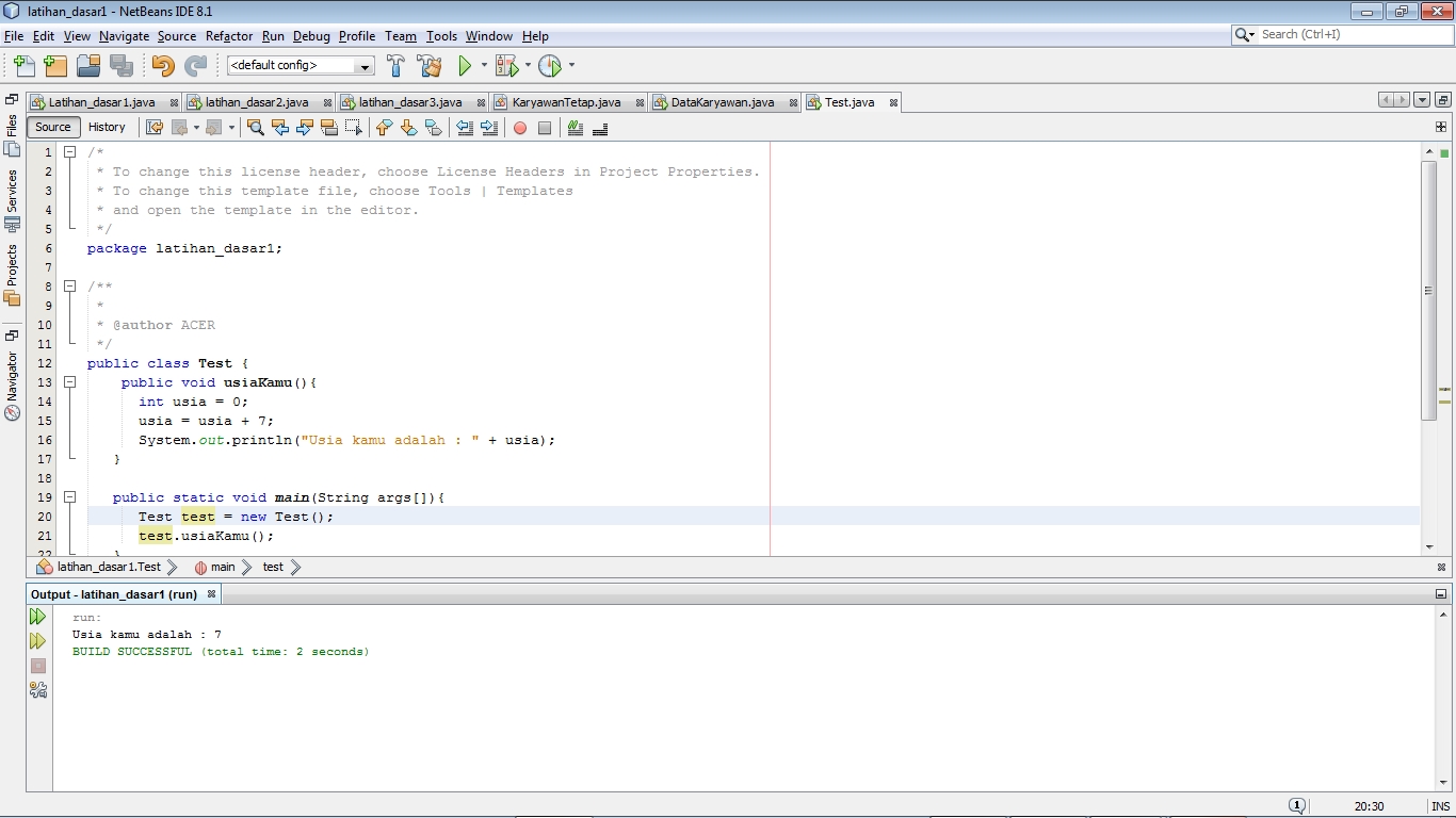 Belajar Java - Tipe Variable Java - Variable Types - Java NetBeans ... Belajar Java - Tipe Variable Java - Variable Types - Java NetBeans ...