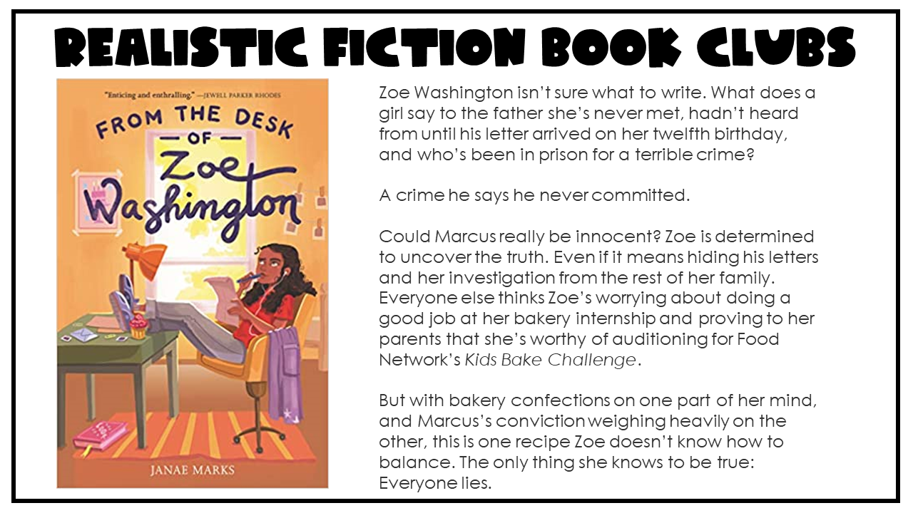 Realistic Fiction Book Club ~Getting Started - Teachers Who Read