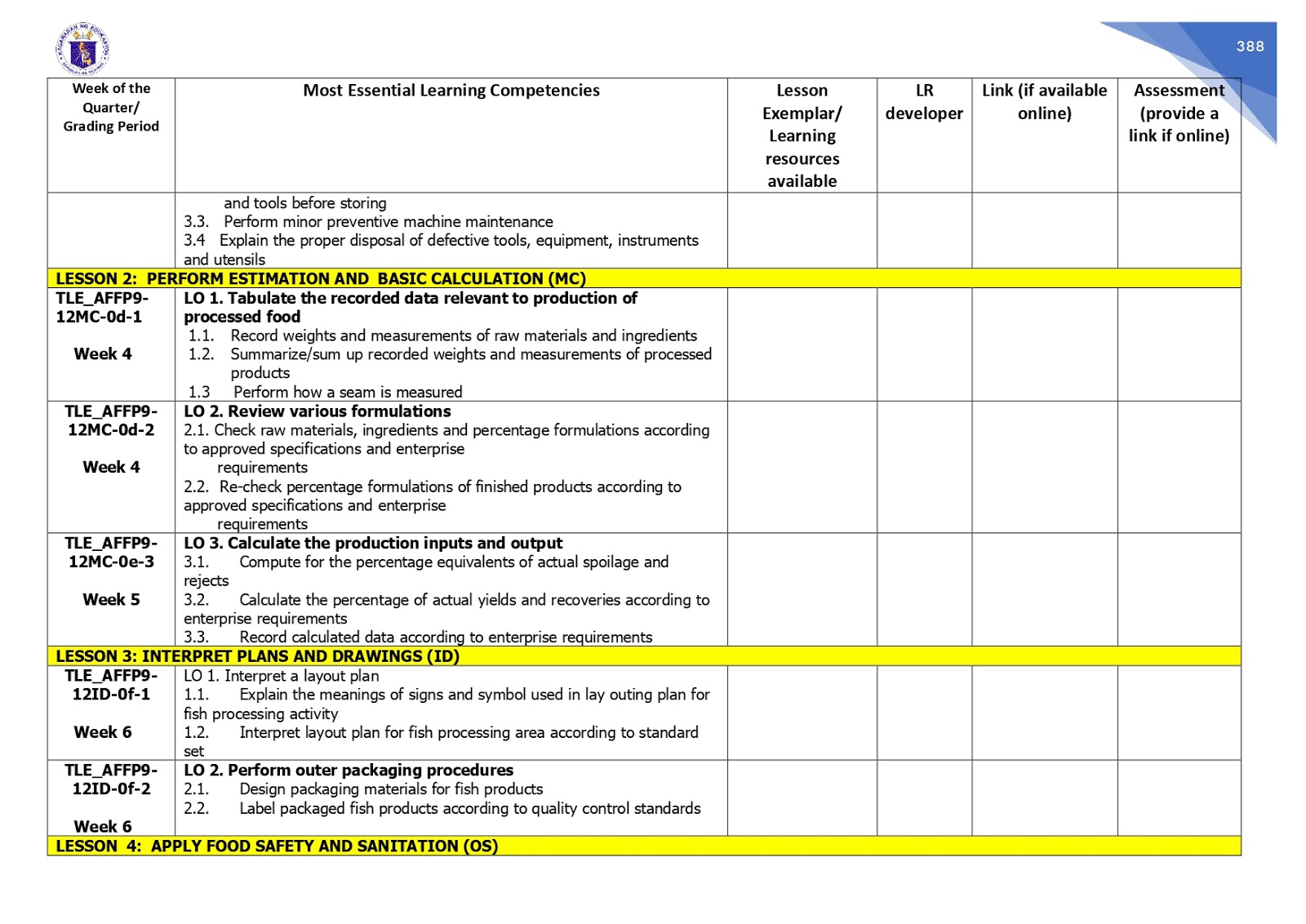 DepEd Memos, Orders & Results: Most Essential Learning Competencies in ...