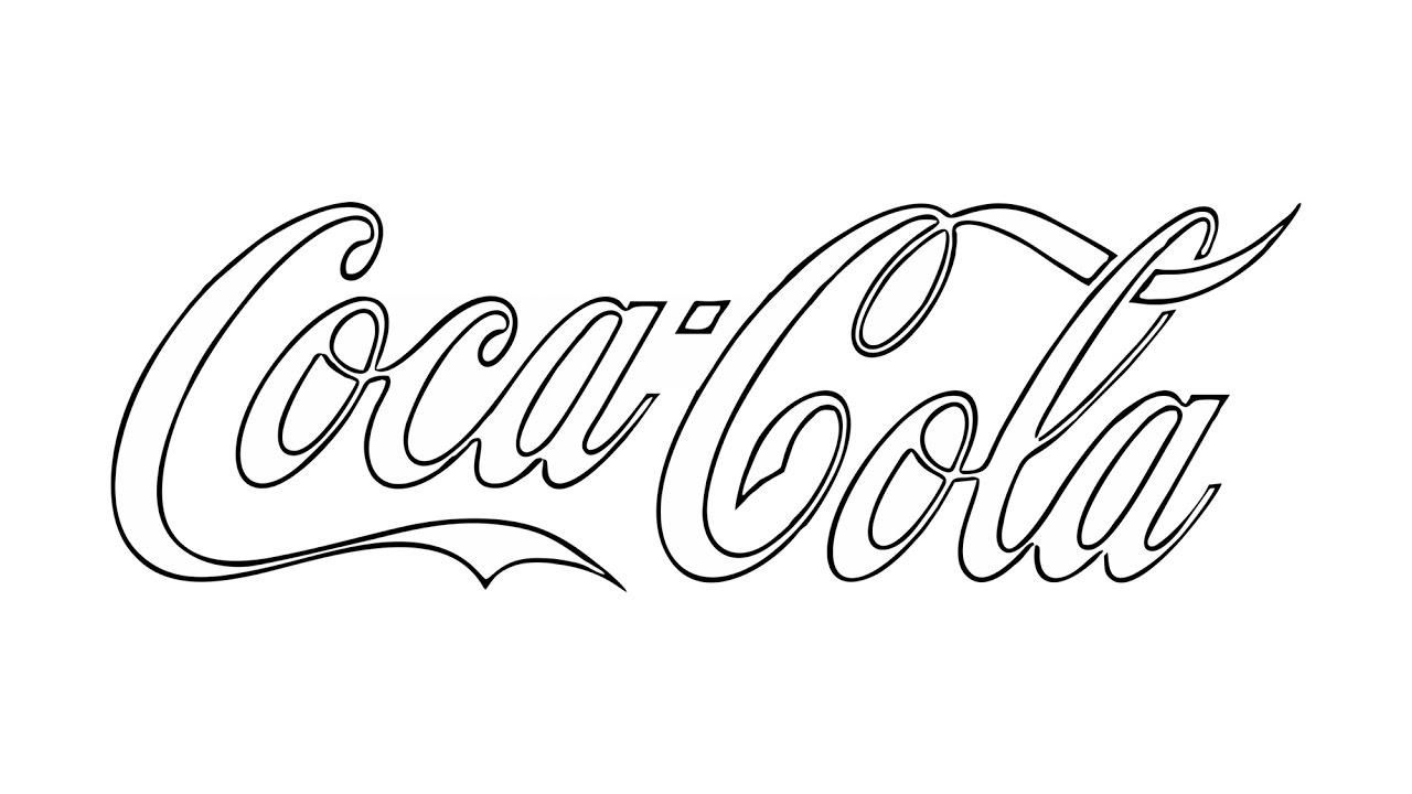 Cola Coca Logo Stencil Printable Stencils Coloring Pages Pepsi Coke ...