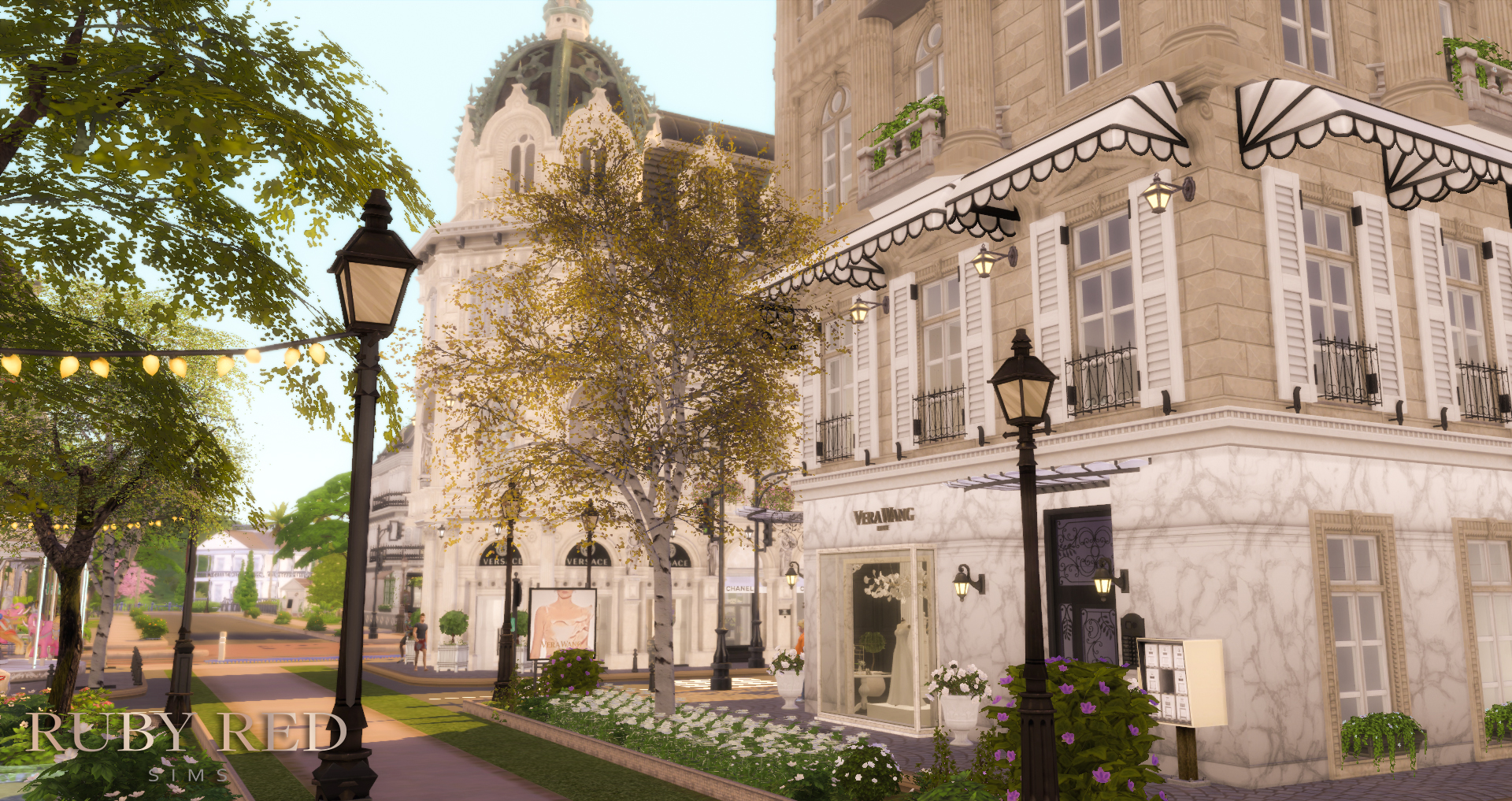 Sims 4 | June: Paris City Build 模擬市民 4 巴黎市區與CC組下載 [Ruby Red Sims]