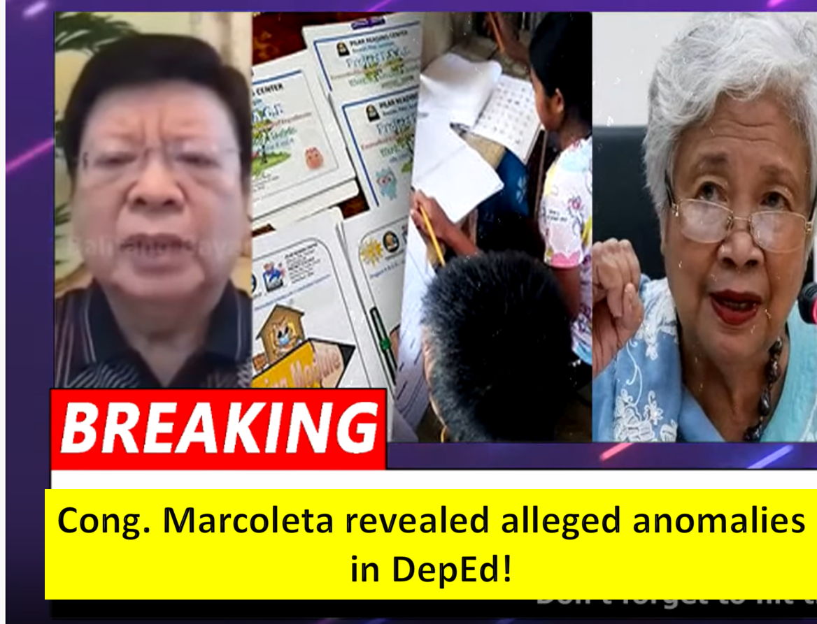 Cong. Marcoleta revealed alleged anomalies in DepEd, (questioned method ...