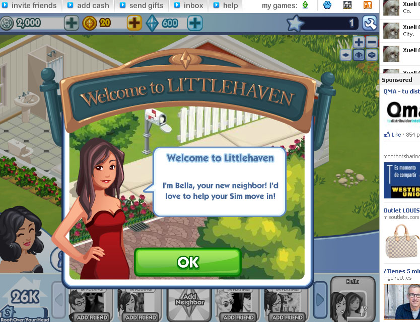 MELocotonyREGaliz: The Sims Social: ya activo el nuevo juego de Playfish