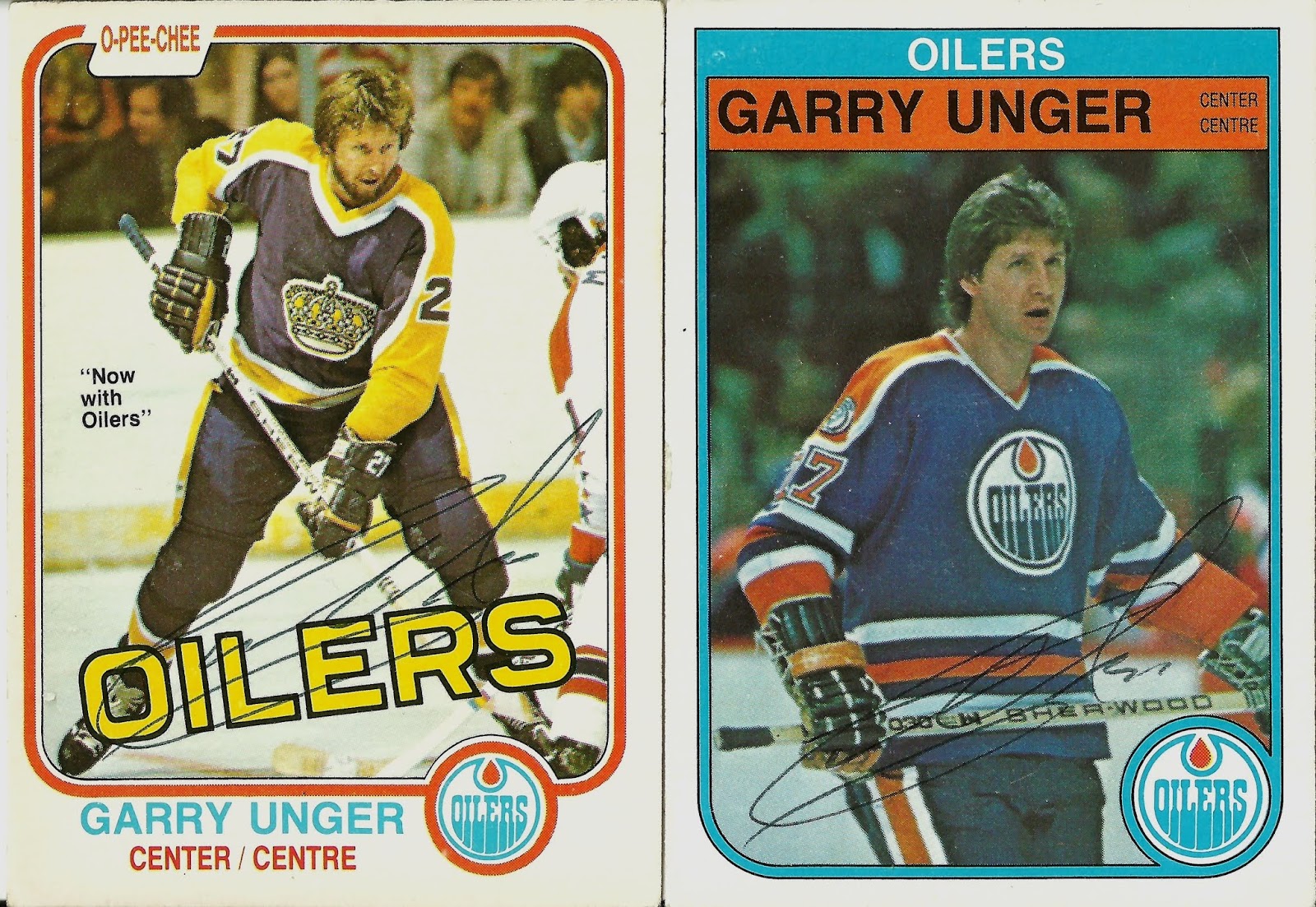 Hell's Valuable Collectibles: Garry Unger: Two Autographed Cards