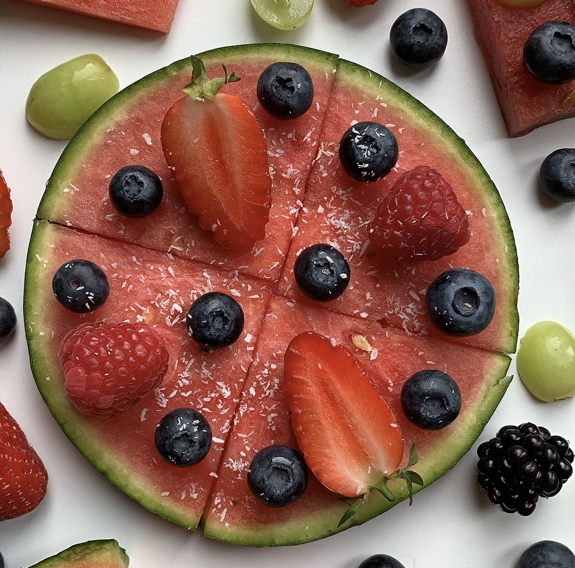 Kids Fruity Watermelon Pizza - All About Kids