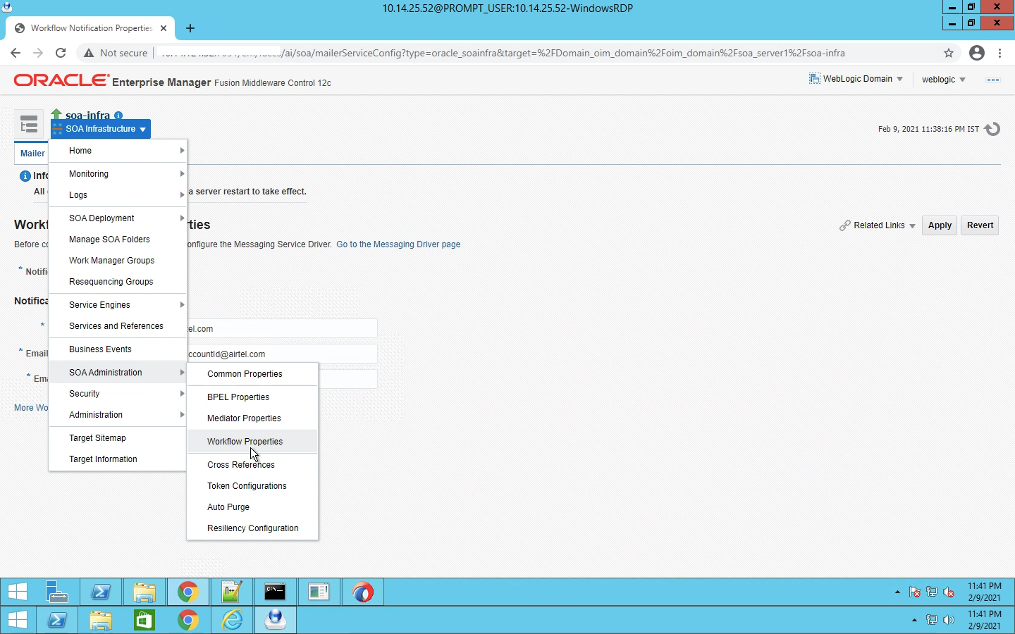 Oracle SOA Suite- Implementing Email Notification