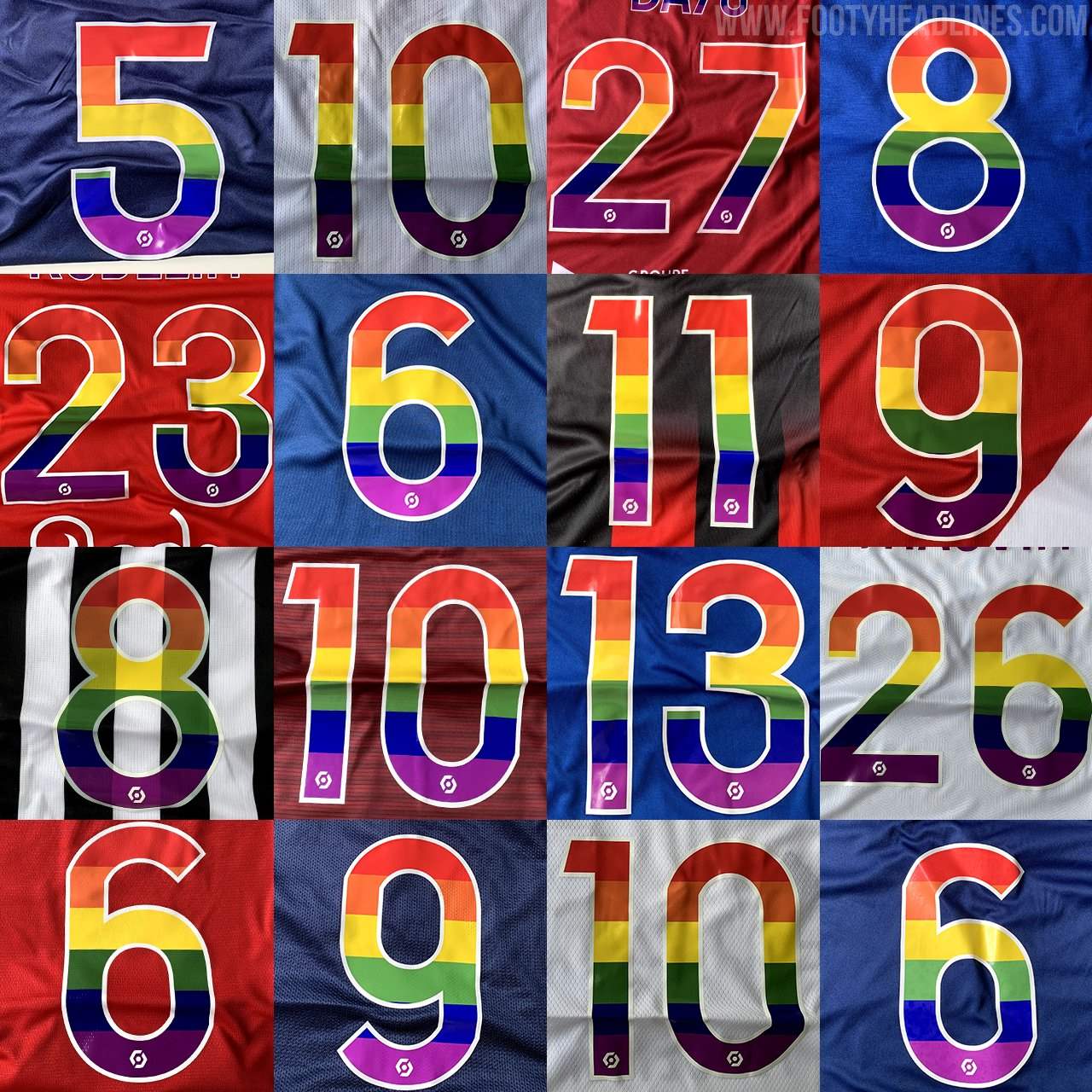 All Ligue 1 Teams To Wear Rainbow Numbers - Footy Headlines