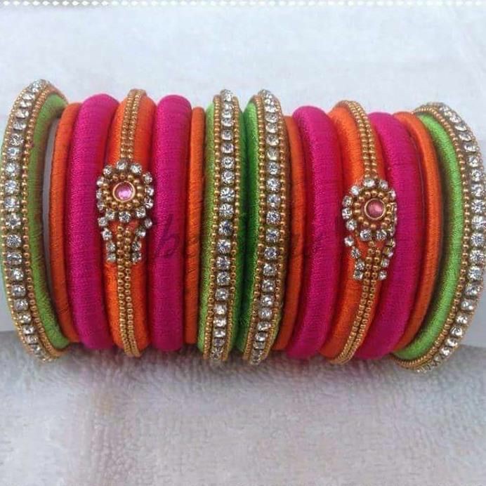 Silk thread bangles