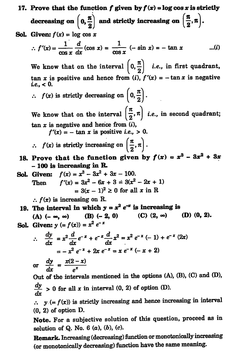 Application of derivatives class 12 math - Studypur