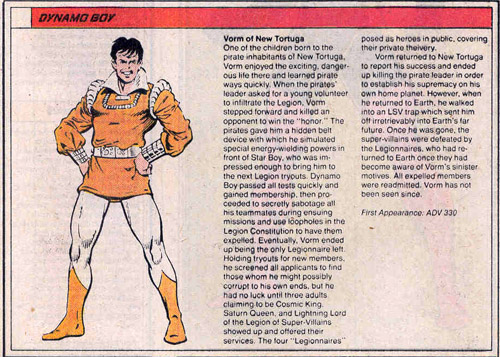 The Legion of Super Bloggers! : Who's Who: Dynamo Boy