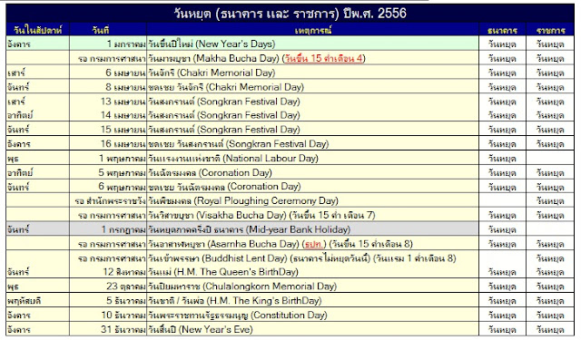 ปฎิทินจีน 2556