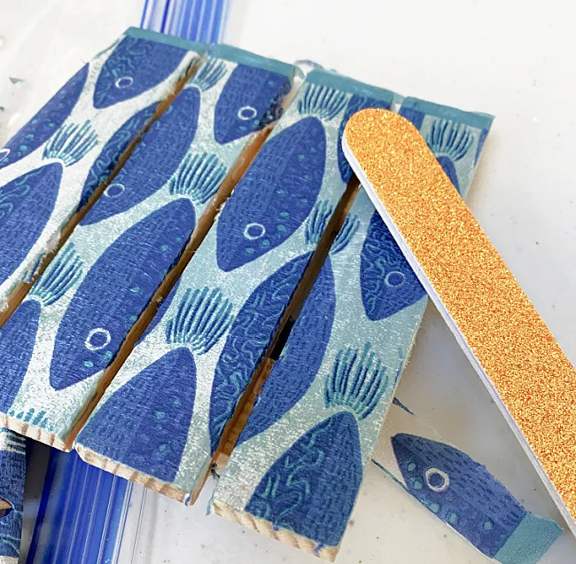 DIY Pallet Fish Drink Coasters