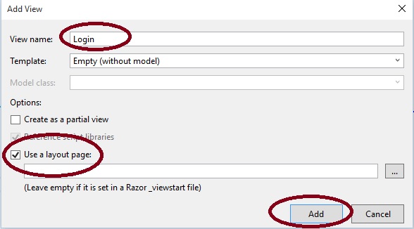 Multiple Layout Pages In ASP.NET Core MVC