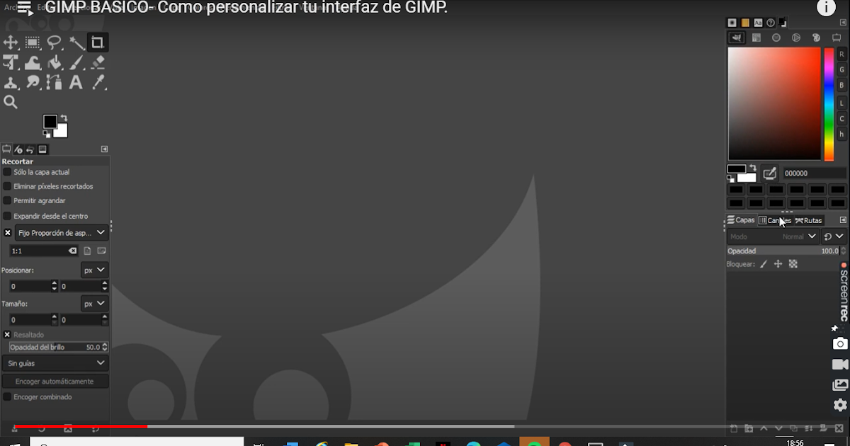 COMO PERSONALIZAR TU INTERFAZ DE GIMP