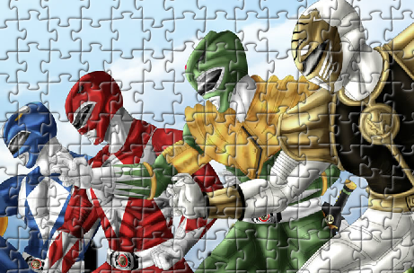 Puzzle de los Power Rangers Samurai - Juegos de Power Ranger Samurai