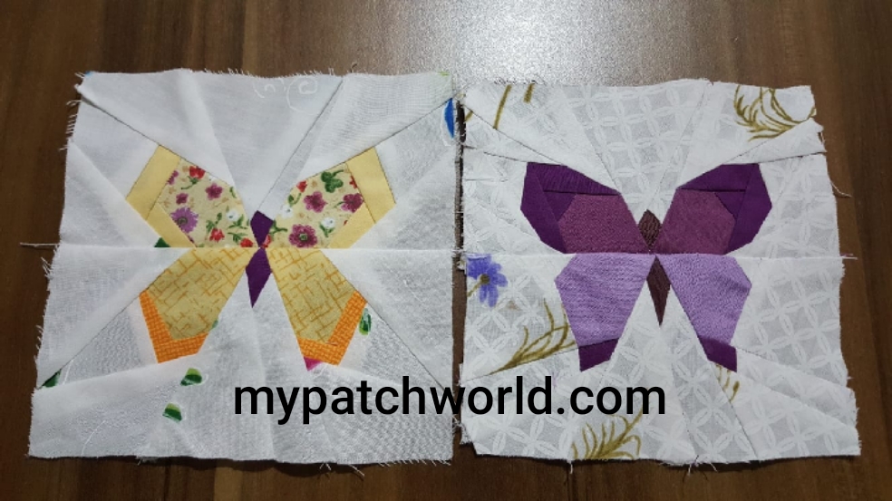 foundation paper pieced butterfly blocks | All about patchwork and quilting