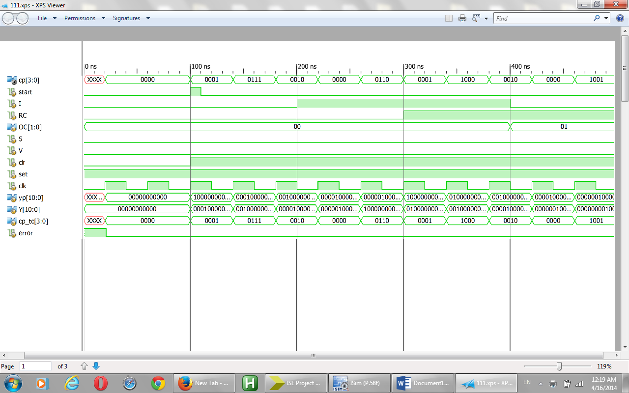 One Hot Counter Structural VERILOG CODE and TEST FIXTURE