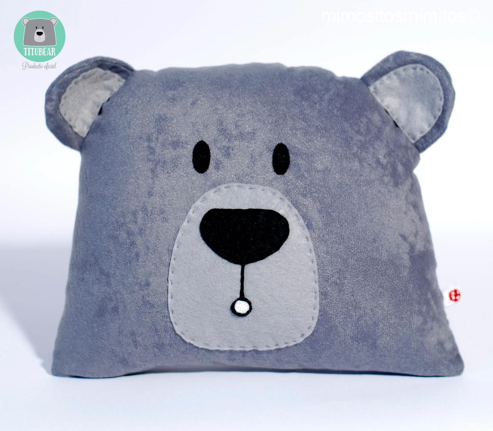 Cojín de tela de Titubear hecho a mano handmade decoración accesorios