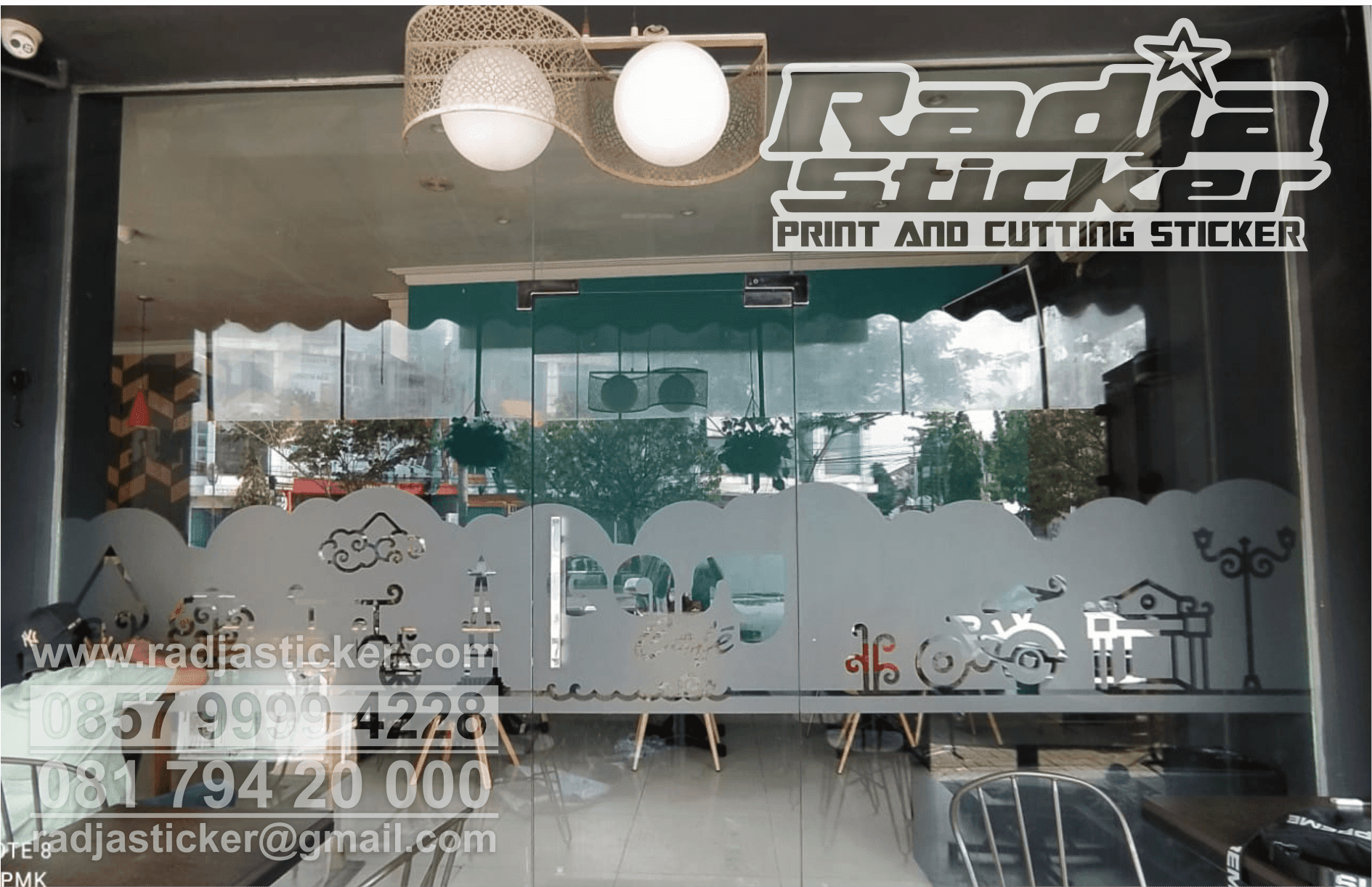 Jasa Bongkar Pasang Stiker Kaca Cafe | Stiker Kaca Sandblas Untuk Cafe ...