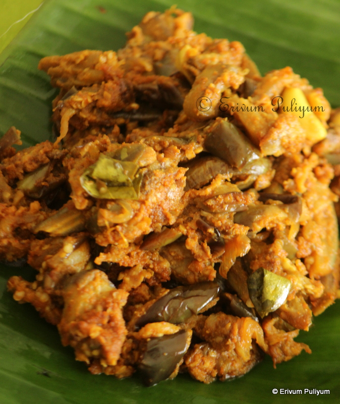 Erivum Puliyum: Vazhuthananga Masala | Brinjal Stir Fry with a Special ...