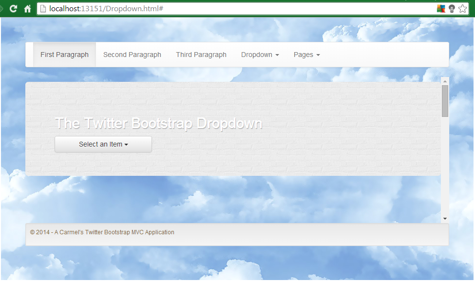 The Aspnet Mvc Club Step By Step How To Create A Dropdown With The Twitter Bootstrap 8117