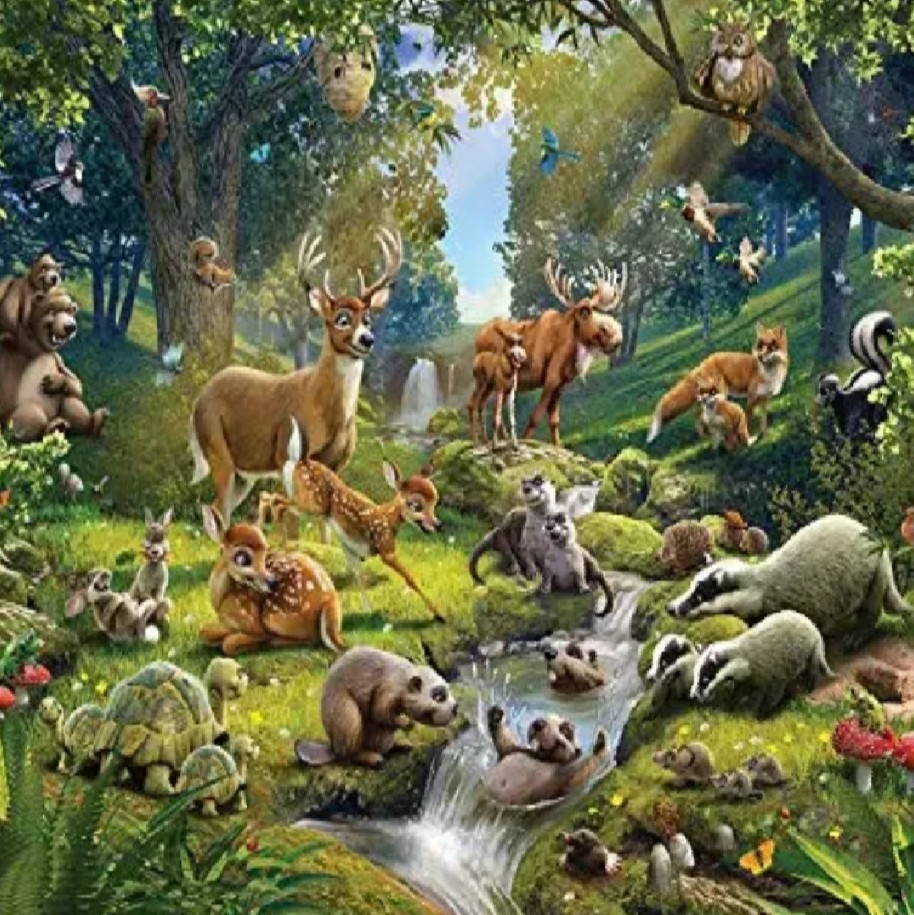 1st level in a Primary School : Forest animals
