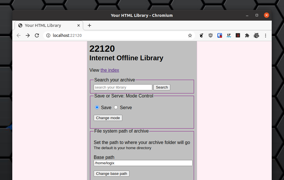 22120: Your Browsing History As A Self-Hosted Offline Internet - Linux ...