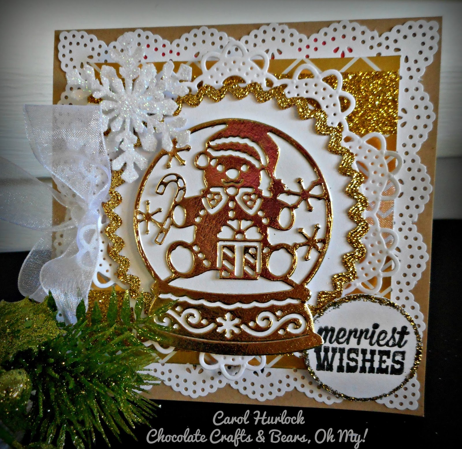 Chocolate Crafts and Bears, Oh My: CottageCutz Silver and Gold