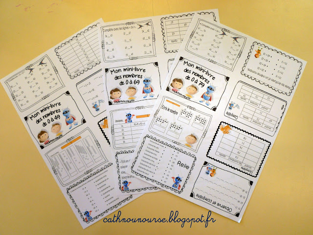 Le blog de Cathnounourse: les mini-livres à compter de Paulette Trotinette