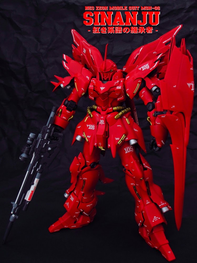 Custom Build: MG 1/100 Sinanju - The Lineage of Crimson Successors Custom Build: MG 1/100 Sinanju - The Lineage of Crimson Successors