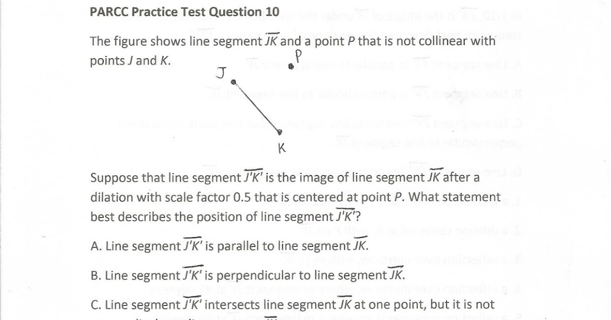 Geometry, Common Core Style: PARCC Practice Test Question 10 (Day 153)