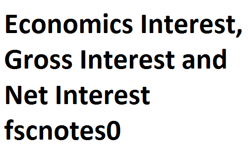 ICS FA ICom Notes Class XI Principles of Economics Interest, Gross ...