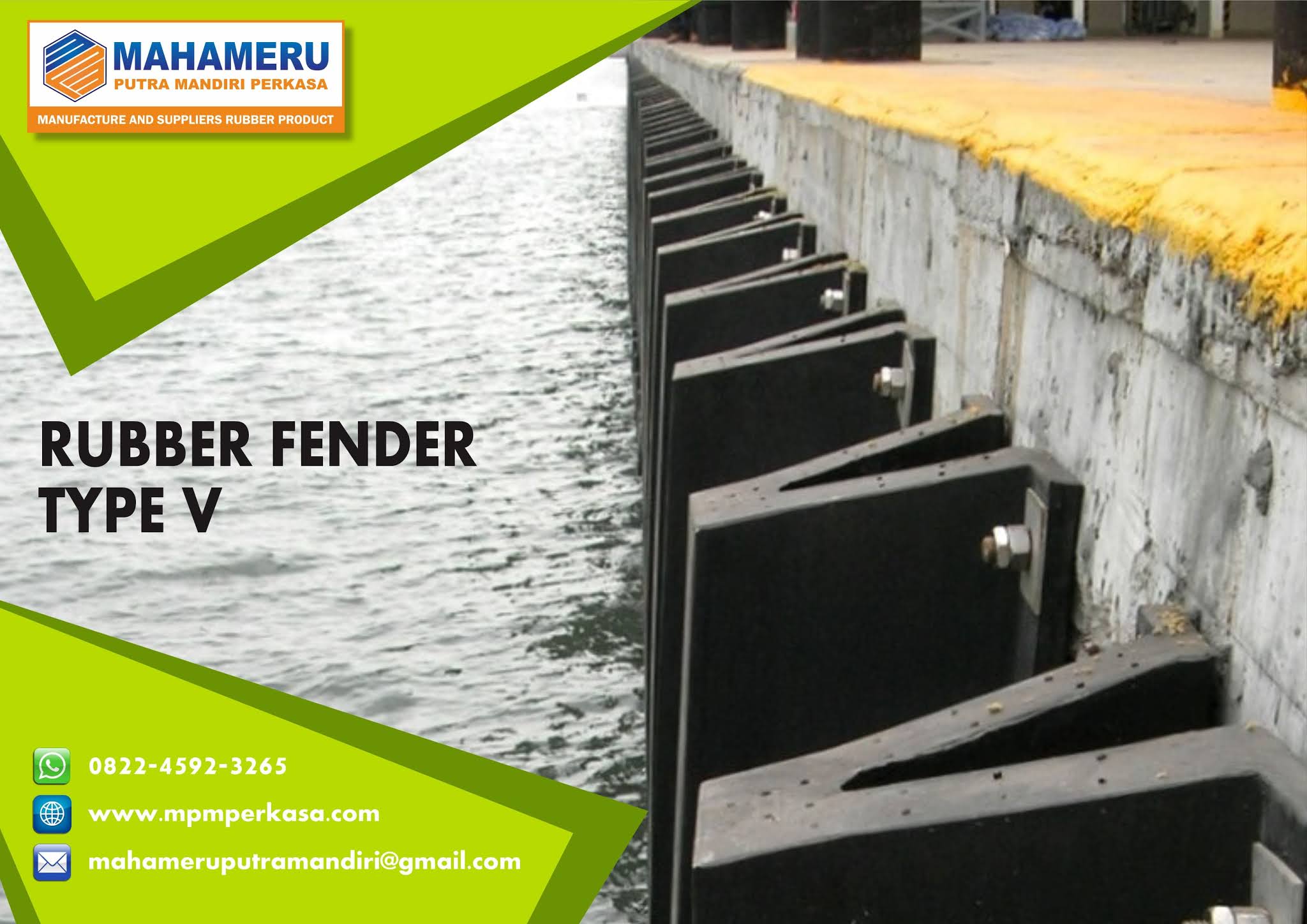Rubber Fender V Batam - Karet Fender V Dermaga Batam,Riau - Sumatera ...