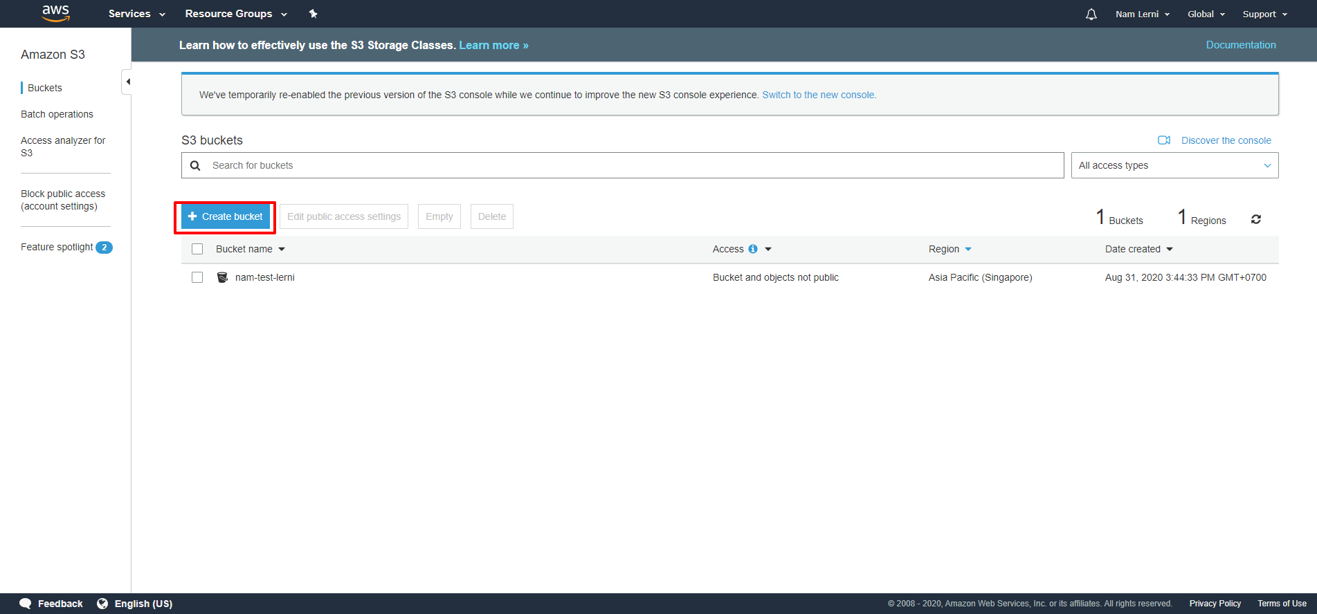 [AWS - S3] Amazon Simple Storage Service