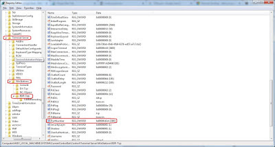 Knowledge Area: Windows Remote Desktop Port Registry Path