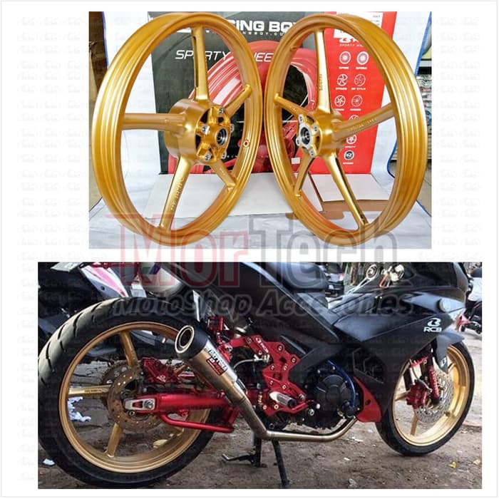 Velg Yamaha Byson Dicat Gold, Sekilas Seperti Velg RCB - Satupiston.com ...