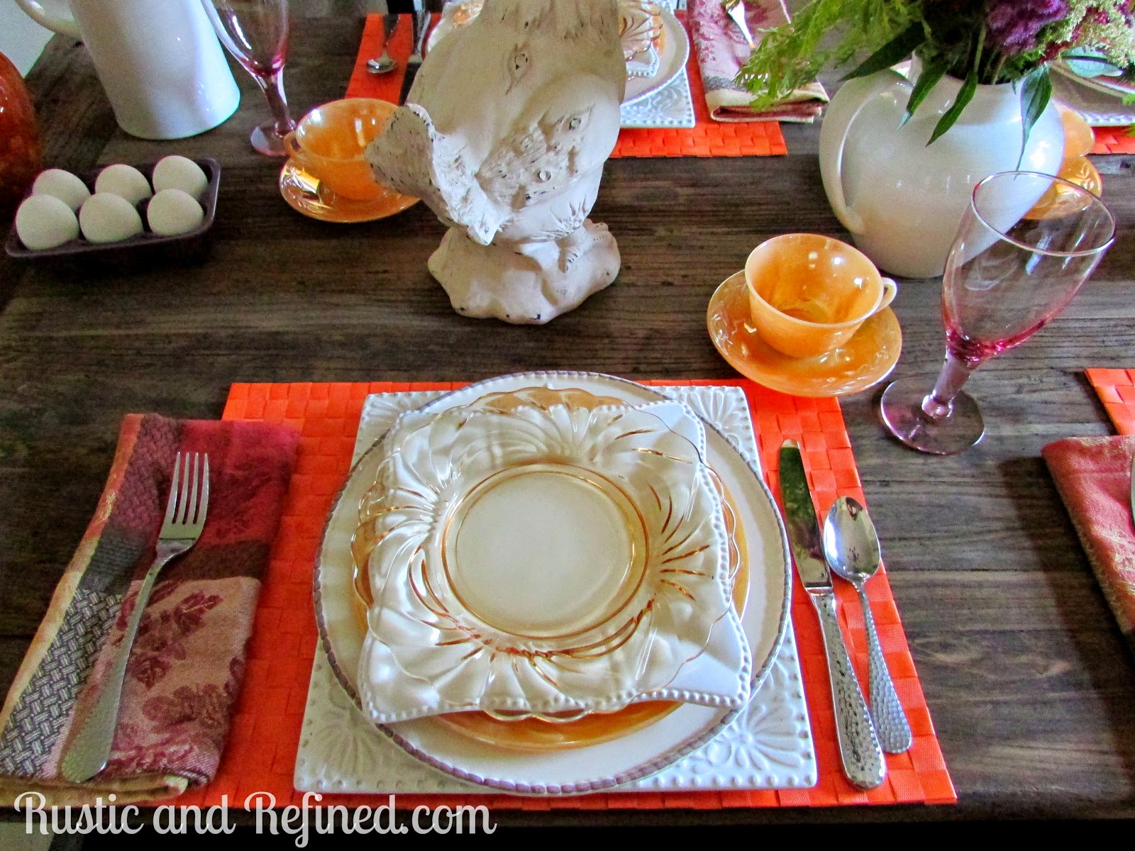 Summer Breakfast Tablescape | Rustic & Refined